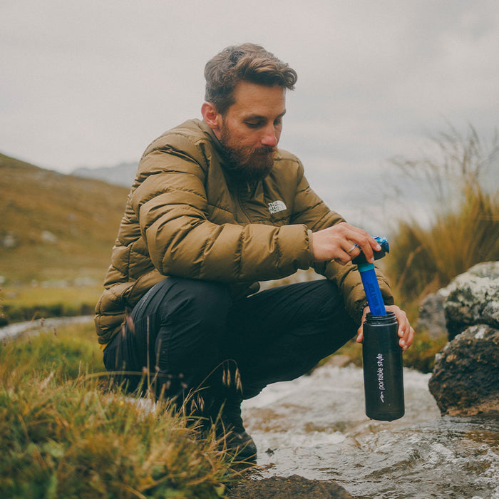 Garrafa com Filtro de Água de 650ml: Elimina Bactérias e Metais Pesados ...